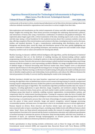 A Comprehensive Overview of Advance Techniques, Applications and Challenges in Data Science ...