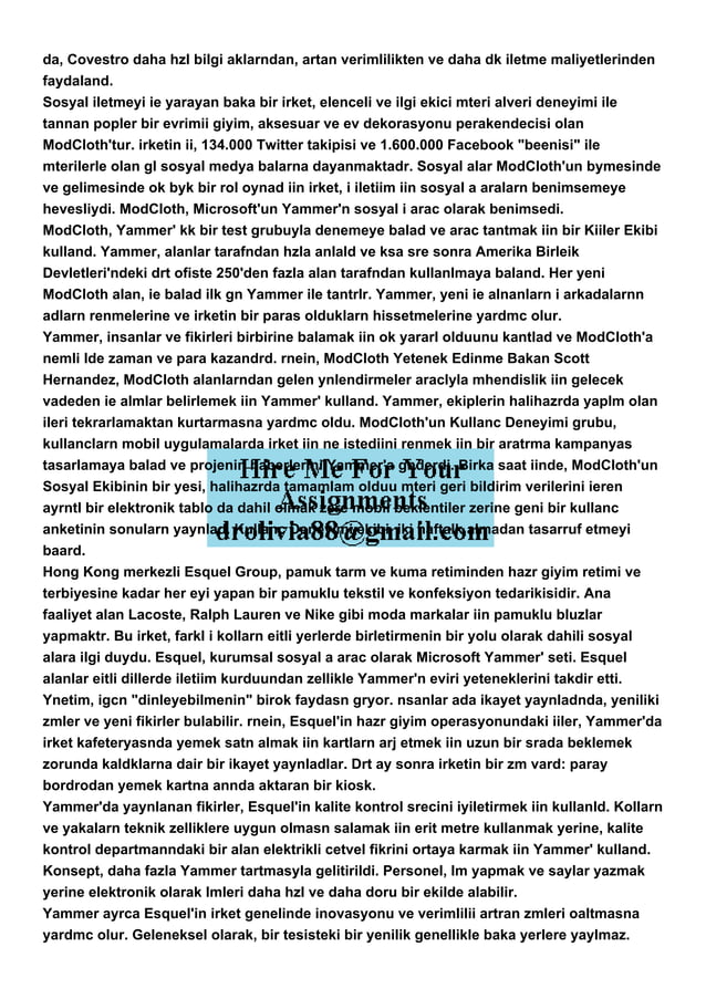 irketler Sosyal letmecilii Kucaklamal m Vaka Analizi irke.pdf | Free Download