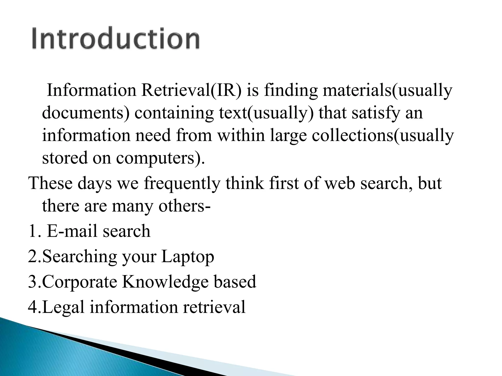 Information Retrieval-1 | PPT