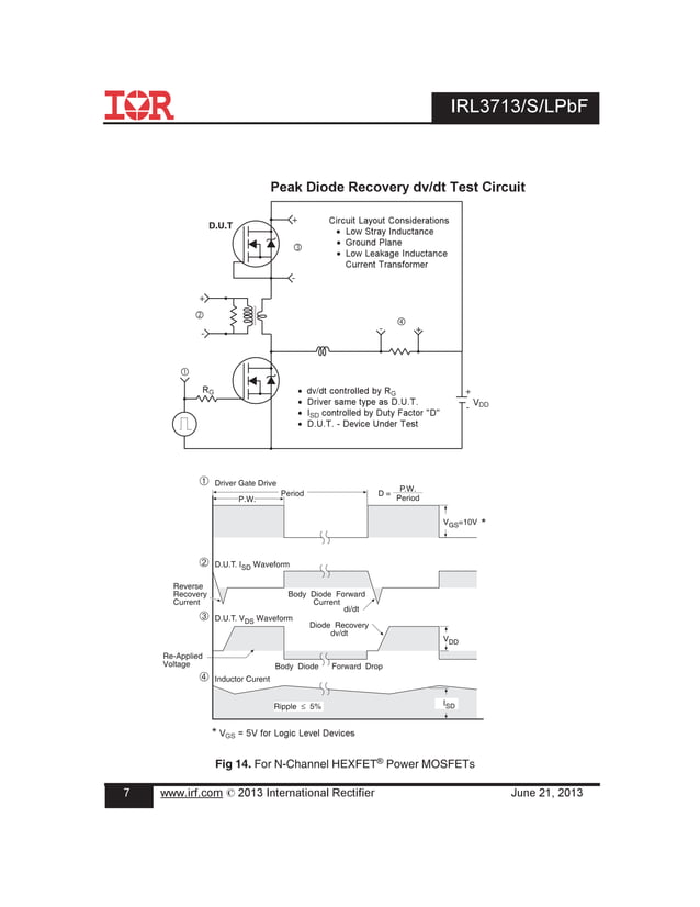 Original Mosfet IRL3713PBF 3713 30V 180A TO-220 New IR | PDF