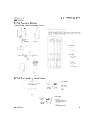 Original Mosfet IRL3713PBF 3713 30V 180A TO-220 New IR | PDF