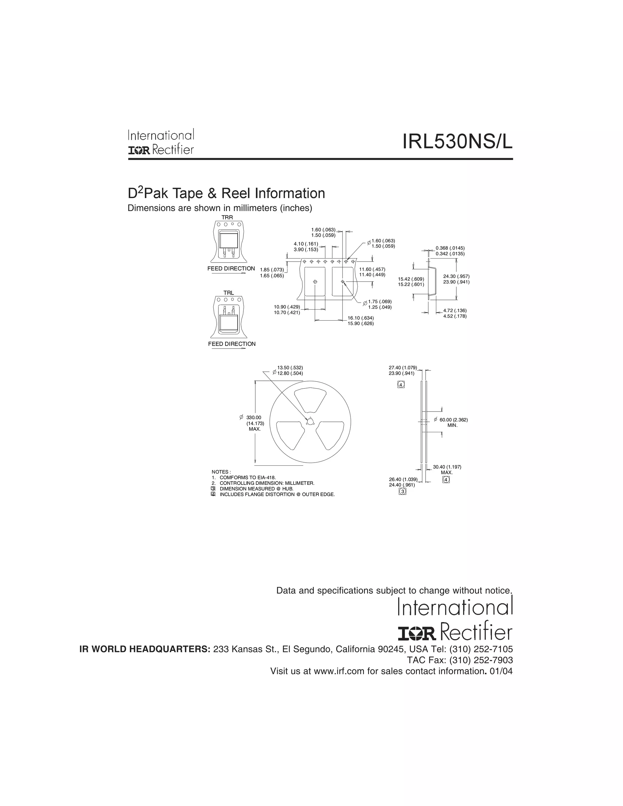 Original Mosfet IRL530N 530 100V 17A TO-220 New | PDF
