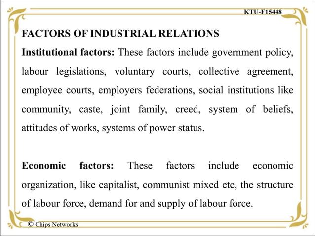 Industrial Relations & Labour laws unit 1 | PDF