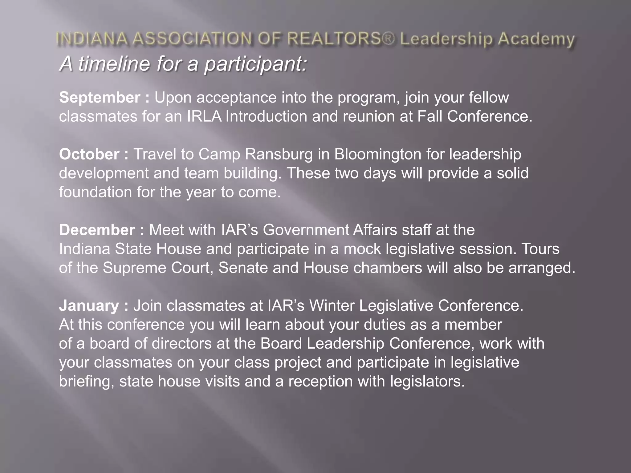 Irla power point slideshowview | PPT