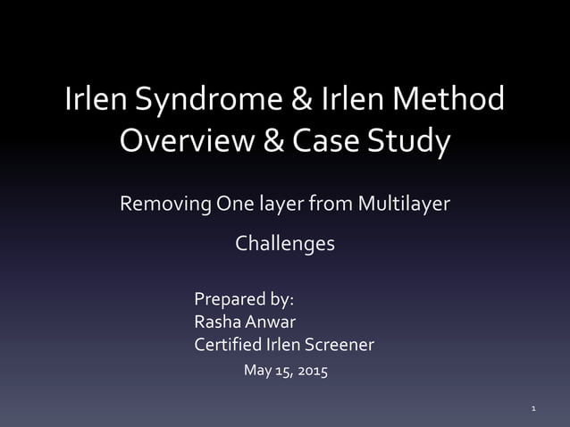 Irlen syndrome & irlen method overview & case study | PPT