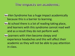 Irlen syndrome powepoint | PPT