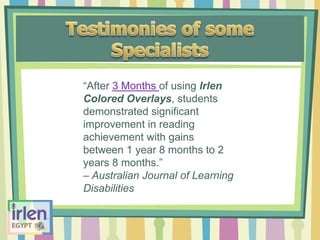 Irlen syndrome & the irlen method | PPT