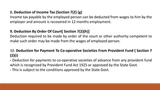 Payment of Wages Act | PPTX