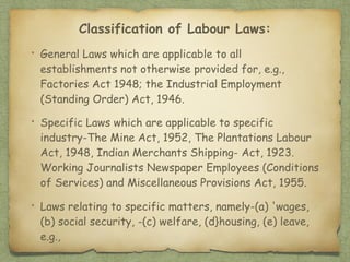Industrial Rules And Labour Legislation In India | PDF