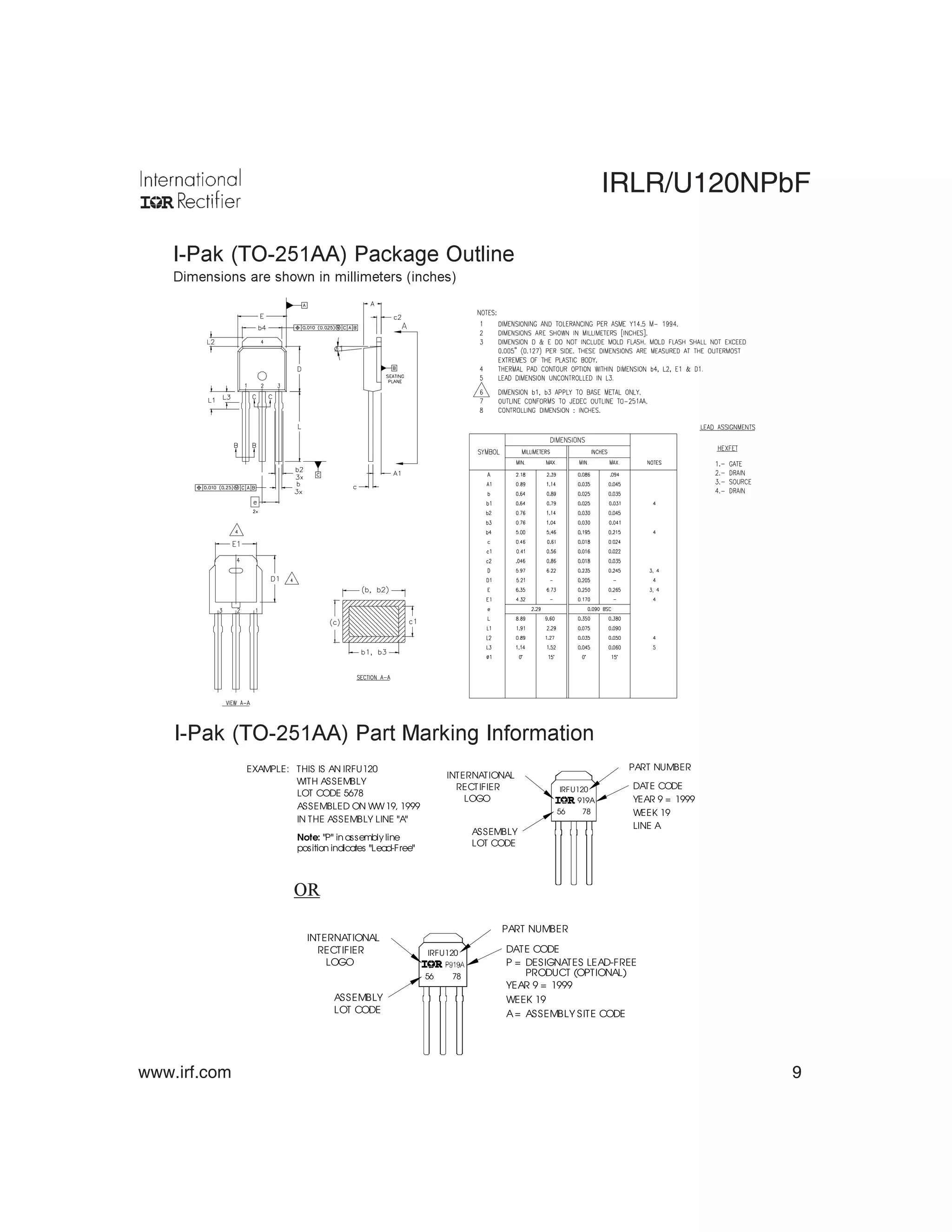 Original N - Channel Mosfet IRLR120NTRPBF LR120 LR120N 100V TO-252 New ...