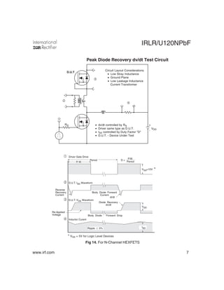 Original N - Channel Mosfet IRLR120NTRPBF LR120 LR120N 100V TO-252 New ...