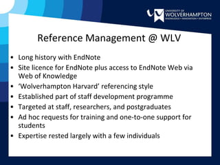 Reference Management and Digital Literacy | PPT