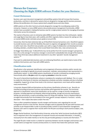 Irma Article Edrm Software Design And Selection | PDF | Business | Business and Finance