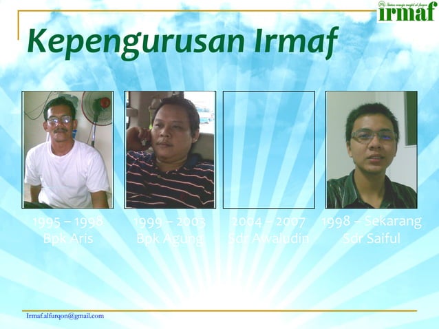 Irmaf (ikatan remaja masjid al furqan) | PPT