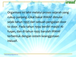 Irmaf (ikatan remaja masjid al furqan) | PPT