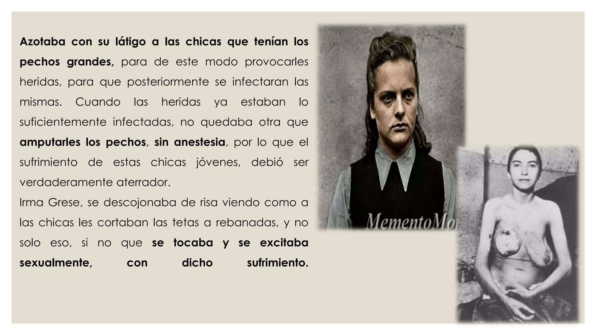Irma Grese el angel de muerte | PPT
