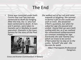 Irma Grese and the Holocaust | PPTX