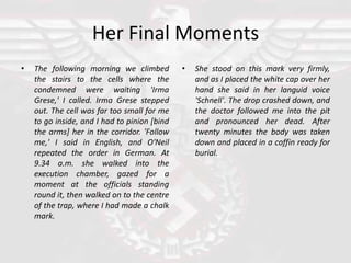 Irma Grese and the Holocaust | PPTX