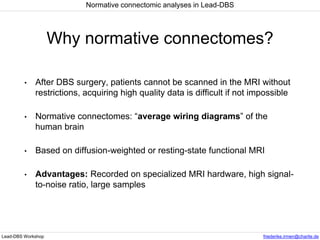 Normative Connectomes Leadmapper | PPTX