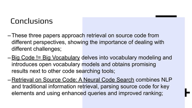 Retrieval on Source Code: A monograph presentation | PDF | Search | Internet