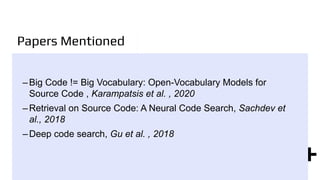 Retrieval on Source Code: A monograph presentation | PDF | Search | Internet
