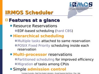 The IRMOS Real-Time Scheduler | PDF | Operating Systems | Computer Software and Applications
