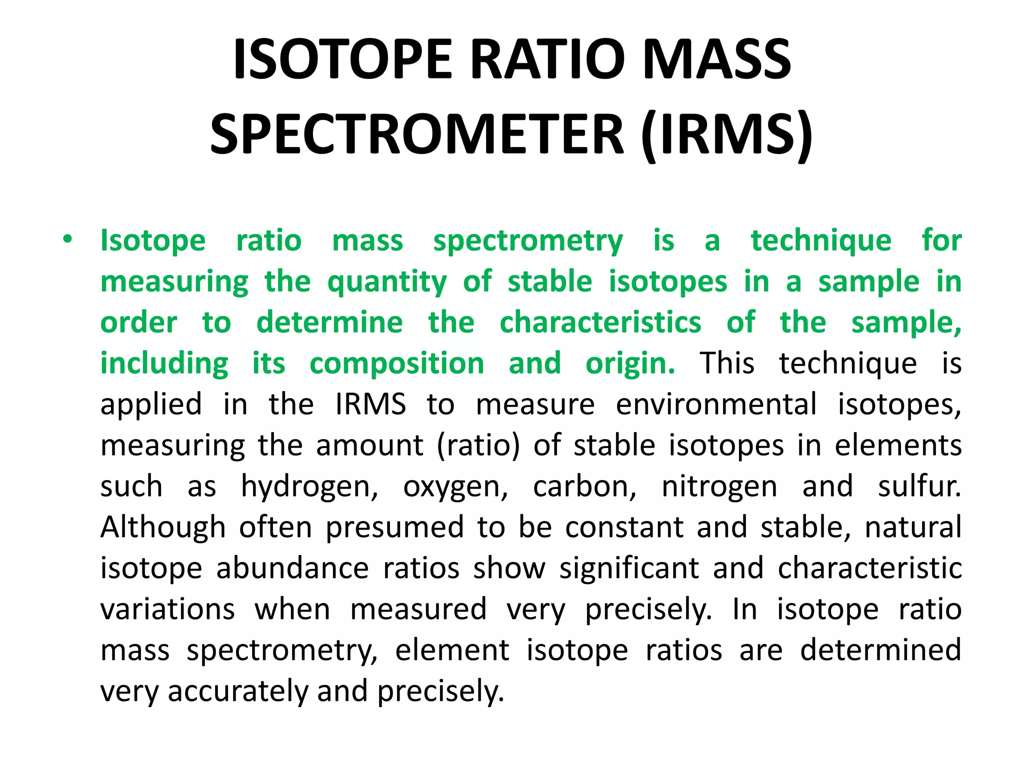 Irms (introduction) | PPTX