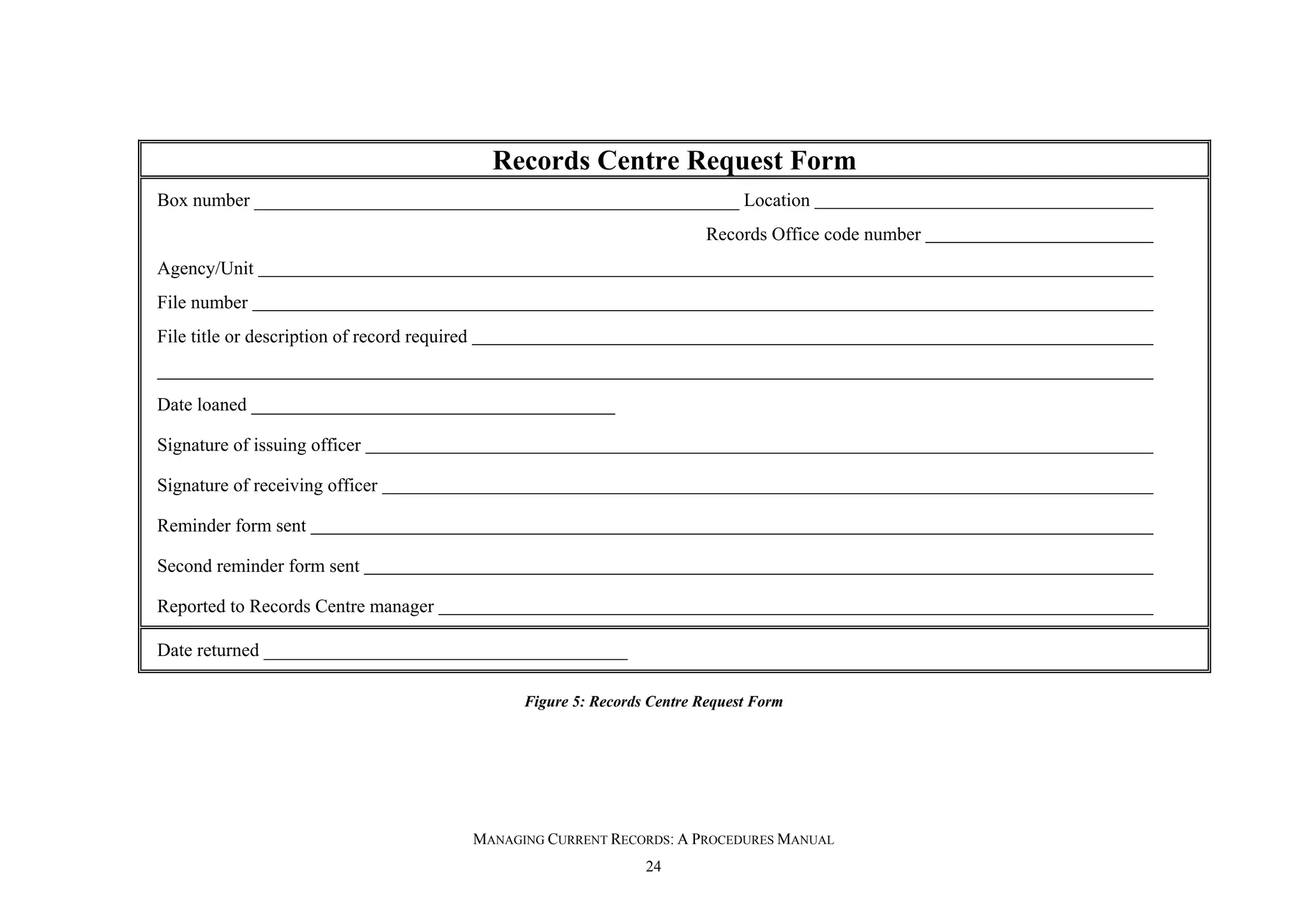 Irmt managing record centers: A procedure manual | PDF