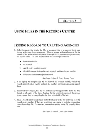 Irmt managing record centers: A procedure manual | PDF