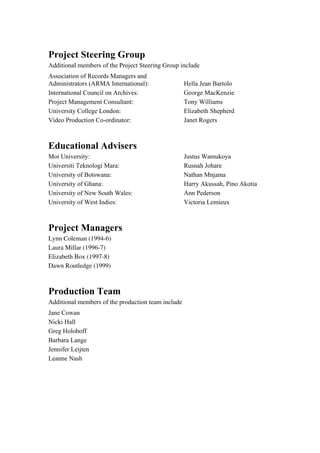 Irmt managing record centers: A procedure manual | PDF