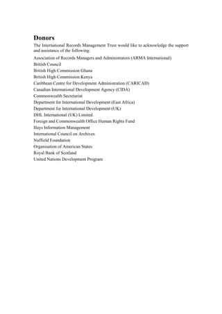 Irmt managing record centers: A procedure manual | PDF
