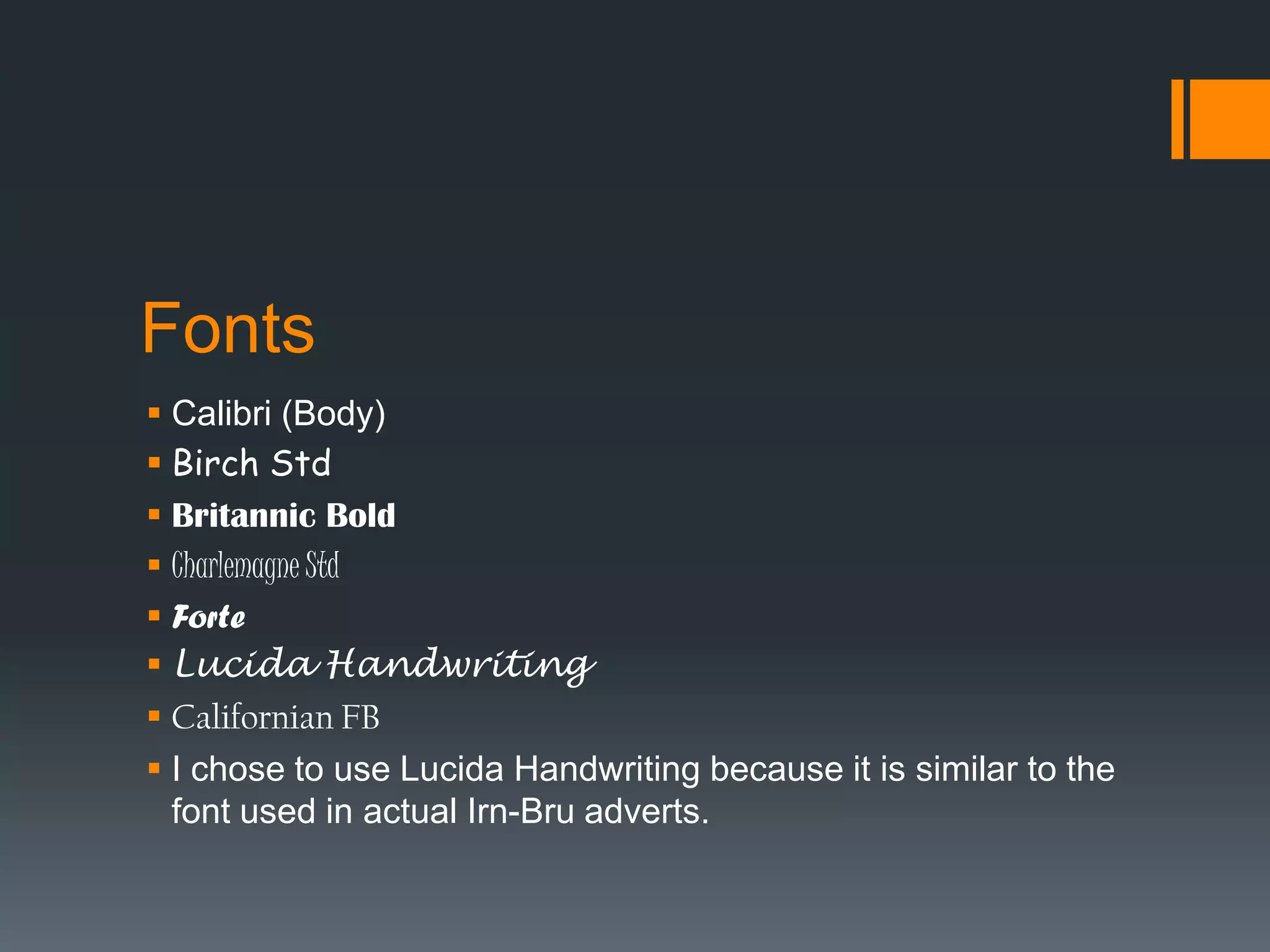 Irn bru mood board | PPTX | Food & Drink