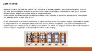 Irn Bru pro forma | PPT