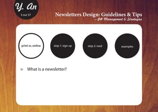 Newsletters Design: Guidelines & Tips | PPT