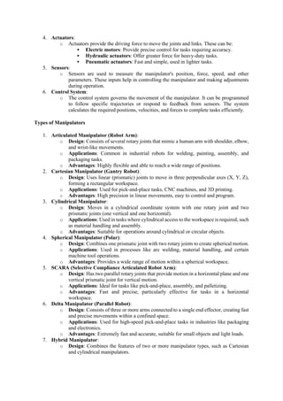 B.Tech 5th Semester Industrial Robotics Notes Module- II | PDF