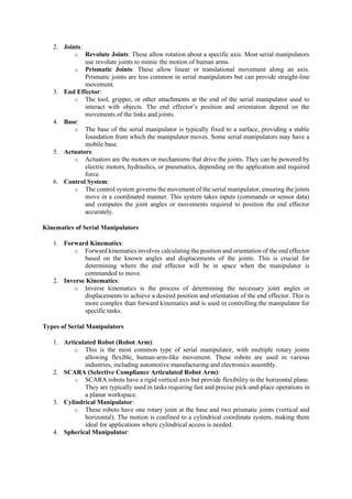 B.Tech 5th Semester Industrial Robotics Notes Module- II | PDF