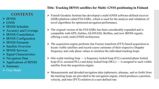 IRNSS (NAVIC) | PPTX