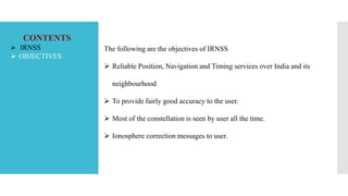IRNSS (NAVIC) | PPTX