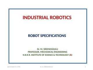 IROB SPECIFICATIONS of the robotics.pptx