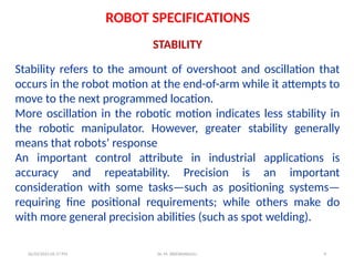 IROB SPECIFICATIONS of the robotics.pptx
