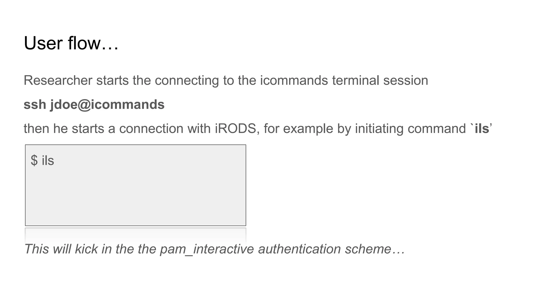 iRODS PAM OIDC Authentication flow | PPTX