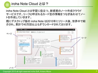 iroha Note Cloud 説明資料 | PPT