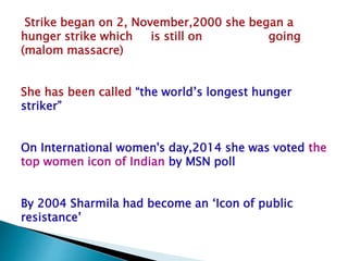 Irom charu sharmila | PPTX