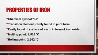 Iron, a metallic chemical element | PDF