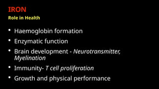 Iron RDA , Sources , Metabolism and role.pptx