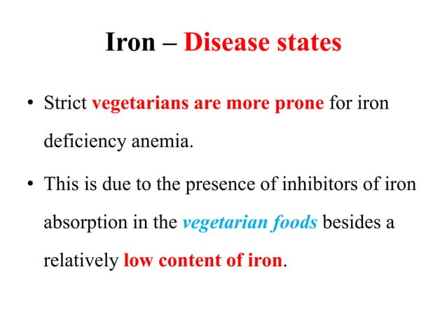 Iron biochemical role, rda and deficiency bic 105 | PPTX | Blood ...