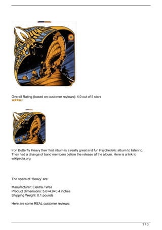 Iron Butterfly Heavy | PDF | Album-oriented Rock | Rock Music