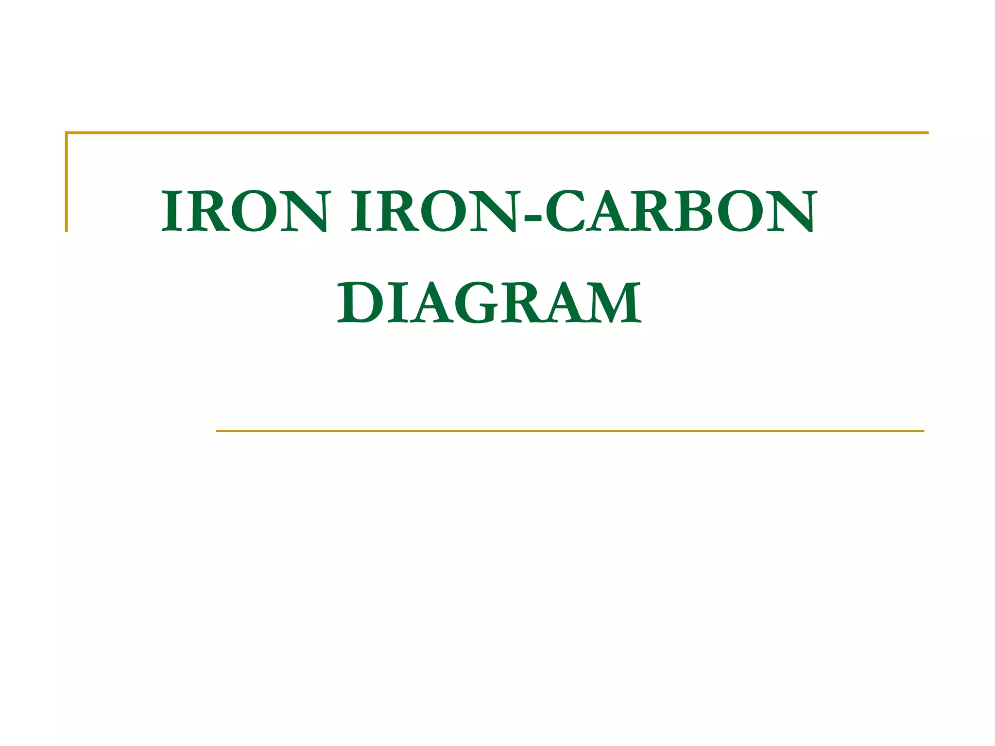 Iron carbon diagram | PPT