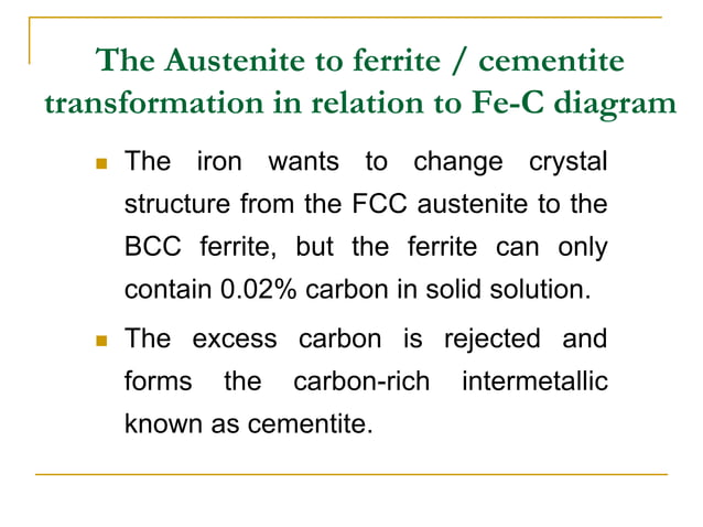 Iron carbon diagram | PPT