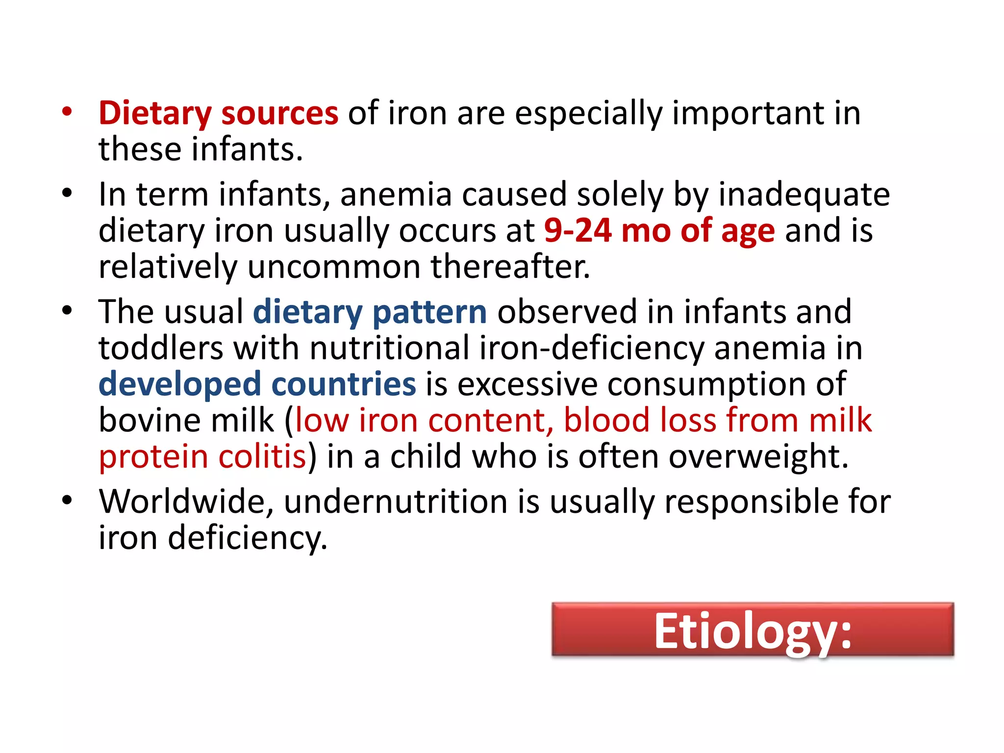Iron deficiency anemia in children | PPTX